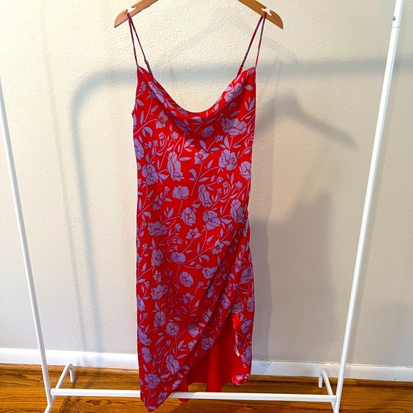 Lovers + Friends | Dresses | Lovers And Friends Noah Wrap Dress In Red ...